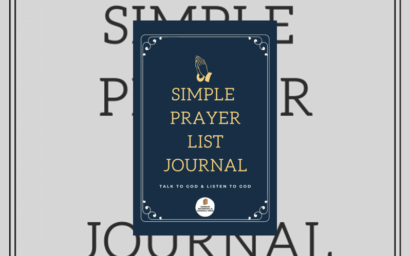 Simple Prayer List Journal –Talk to God & Listen to God by Shabash Notebooks and Journals ,India ...
